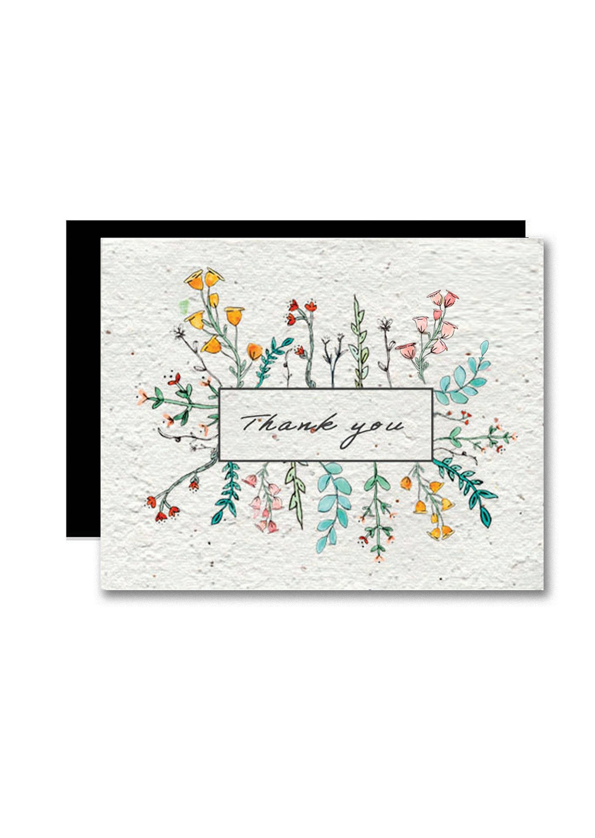 Thank You // Seed Paper // Eco- Friendly // Greeting Card: Pastel ...